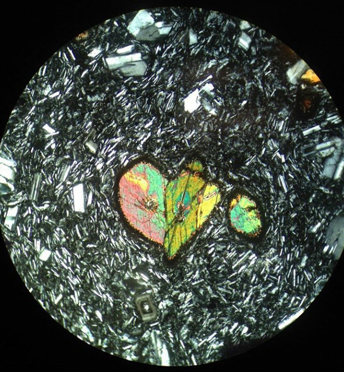 Pyroxene Plagioclase Thin Section
