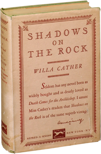 Eric Lanke: Shadows on the Rock by Willa Cather