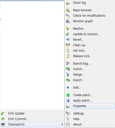 Heon's Memo: Setting svn:externals with TortoiseSVN