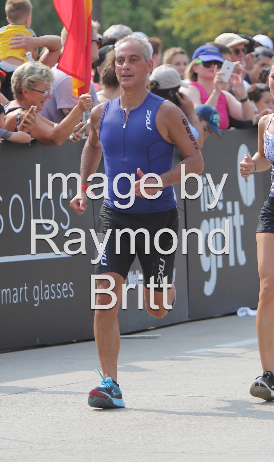 RunTri: Mayor Rahm Emanuel at 2018 Chicago Triathlon: Photos