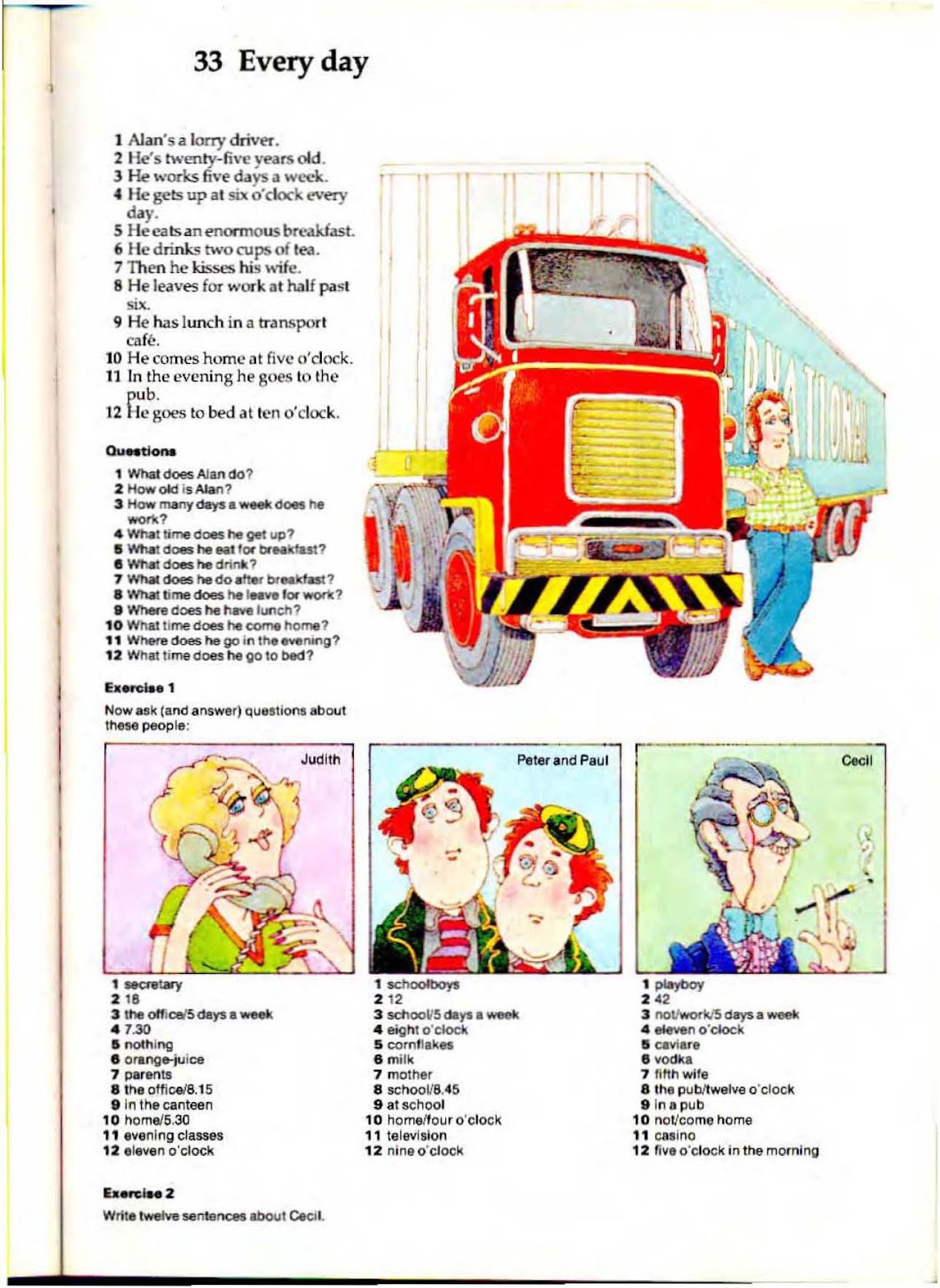 Unit 33: Every day - Streamline English Departures