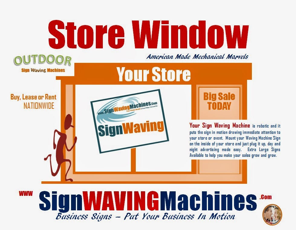 Sign Waving Sign Spinning Machine Robot Spinners Advertising Signs ...