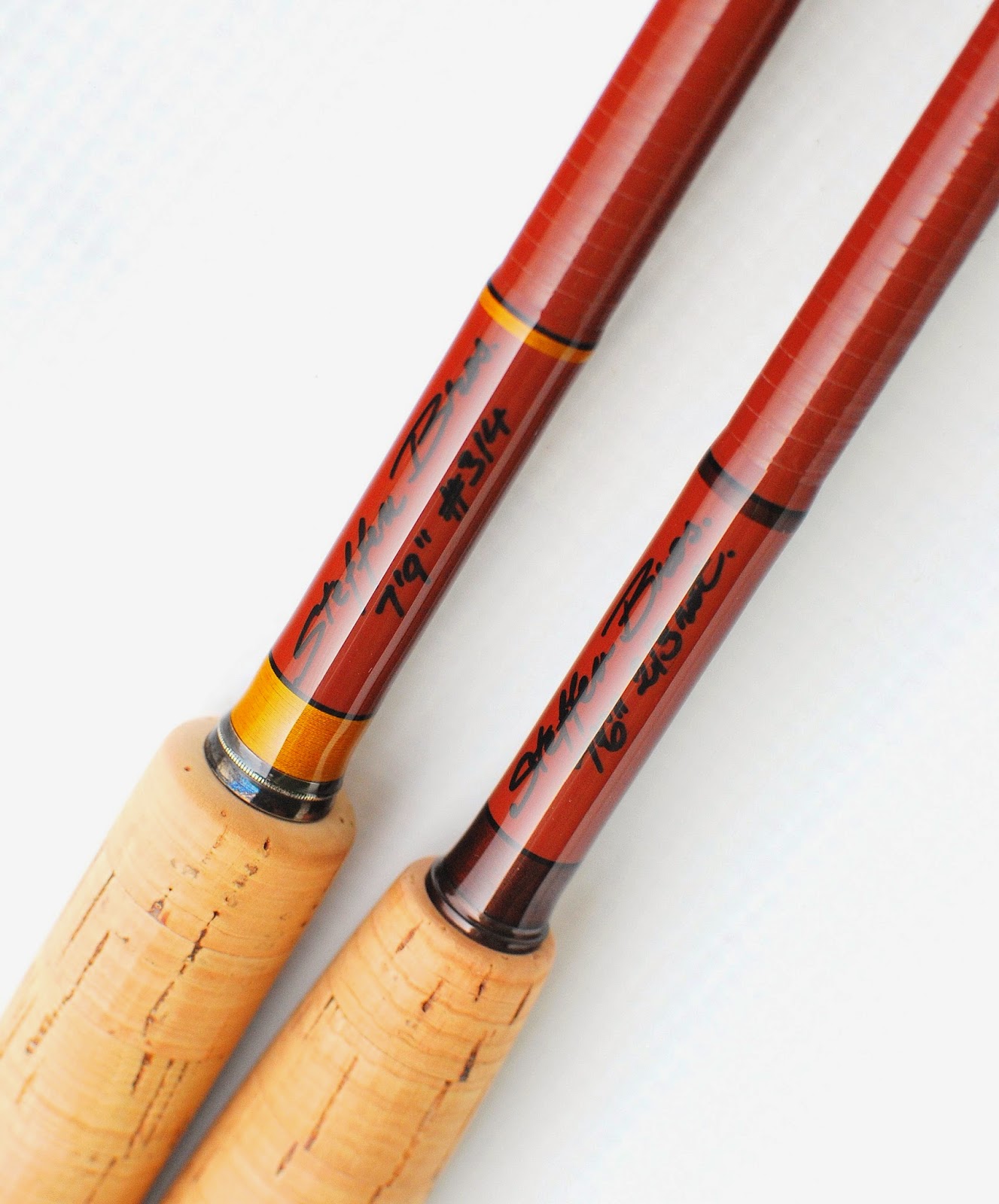 Handcrafted graphite and fiberglass fly rods: Steffen glass sneak peak