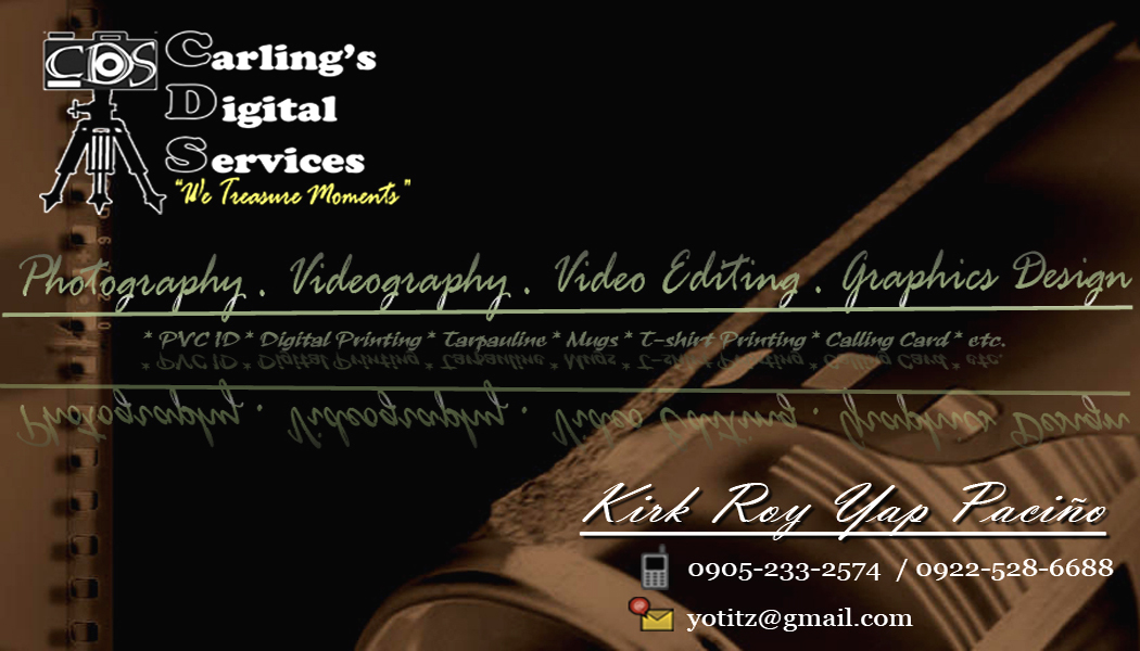 Calling Card Samples | Print All Digital Services