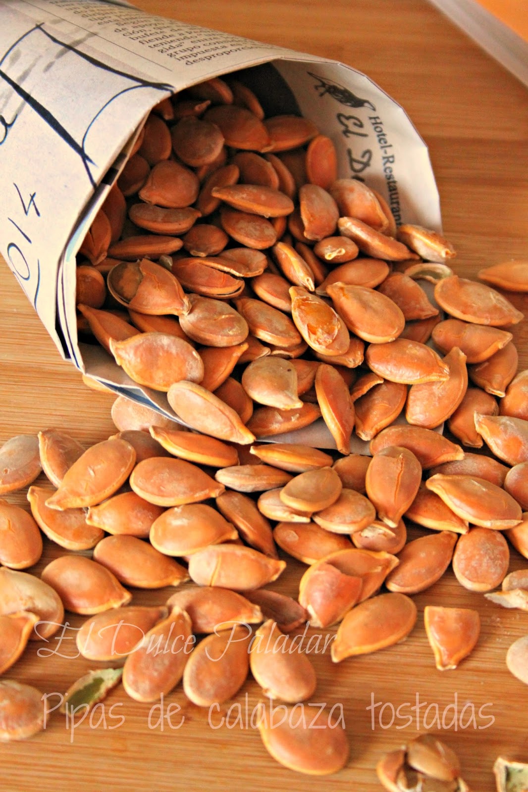 Pipas de calabaza tostadas - El dulce paladar