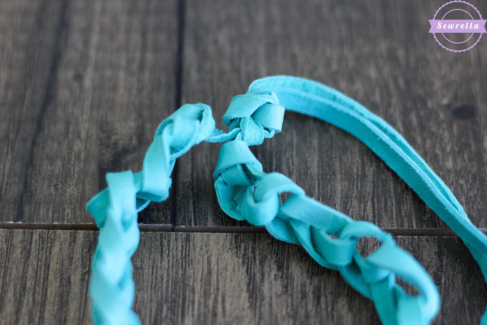 $1 Leather Chain Stitch Bracelet • Sewrella