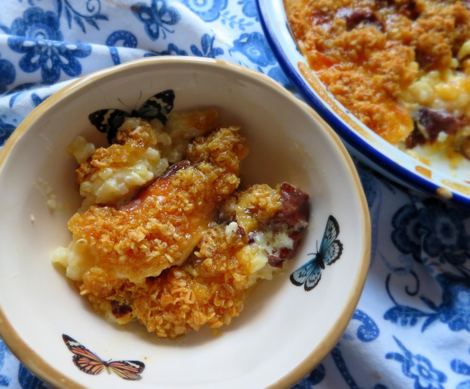 Flapjack Topped Rice Pudding | The English Kitchen
