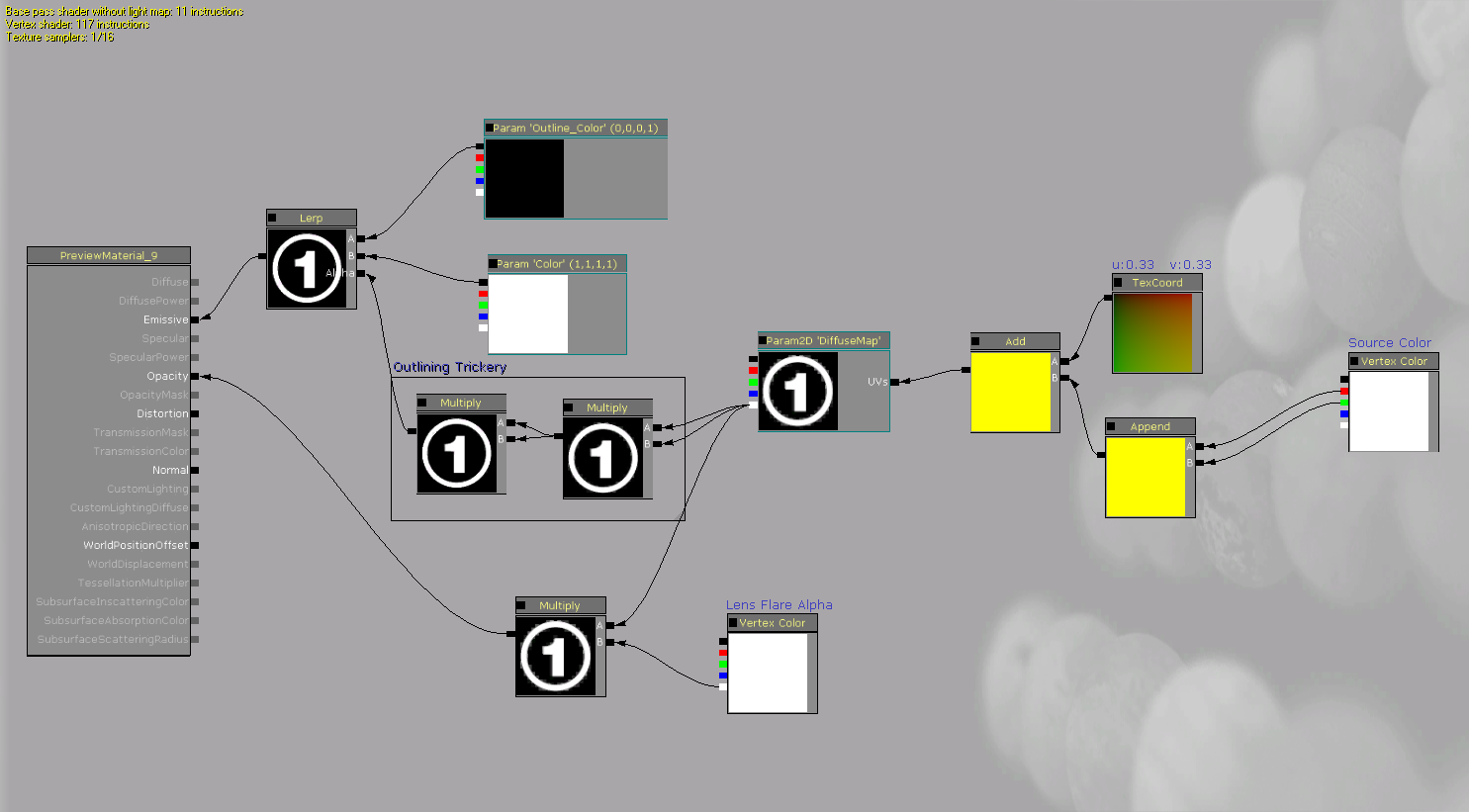 UDK Lens Flares as Labels (+Using the Emitter Color to modify the UV ...