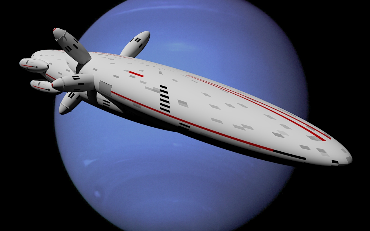 Bryan Kilburn 3D Design: Space Naval Cruiser