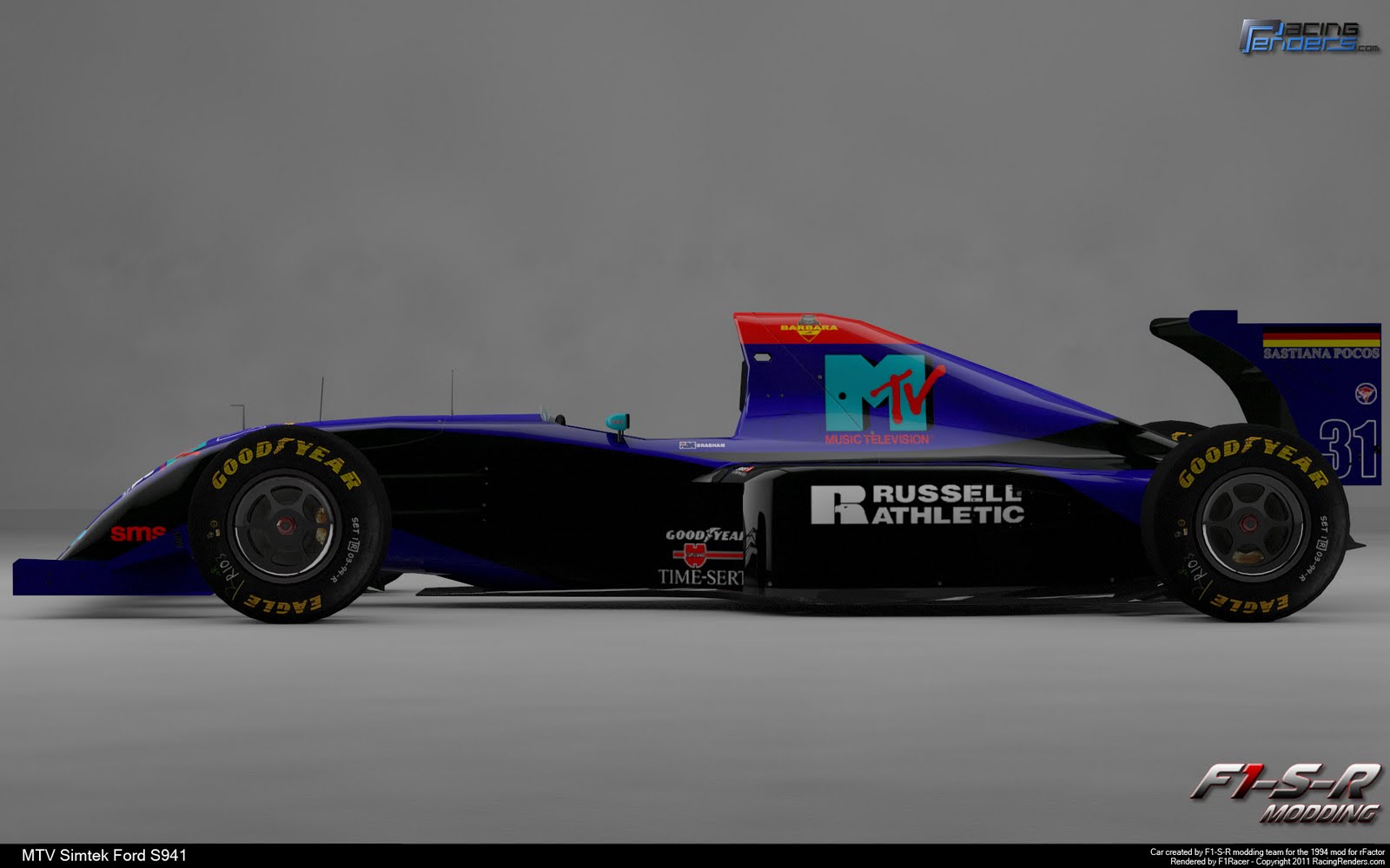 rFactor F1-S-R 1994 LE MTV Simtek Ford S941 Previews