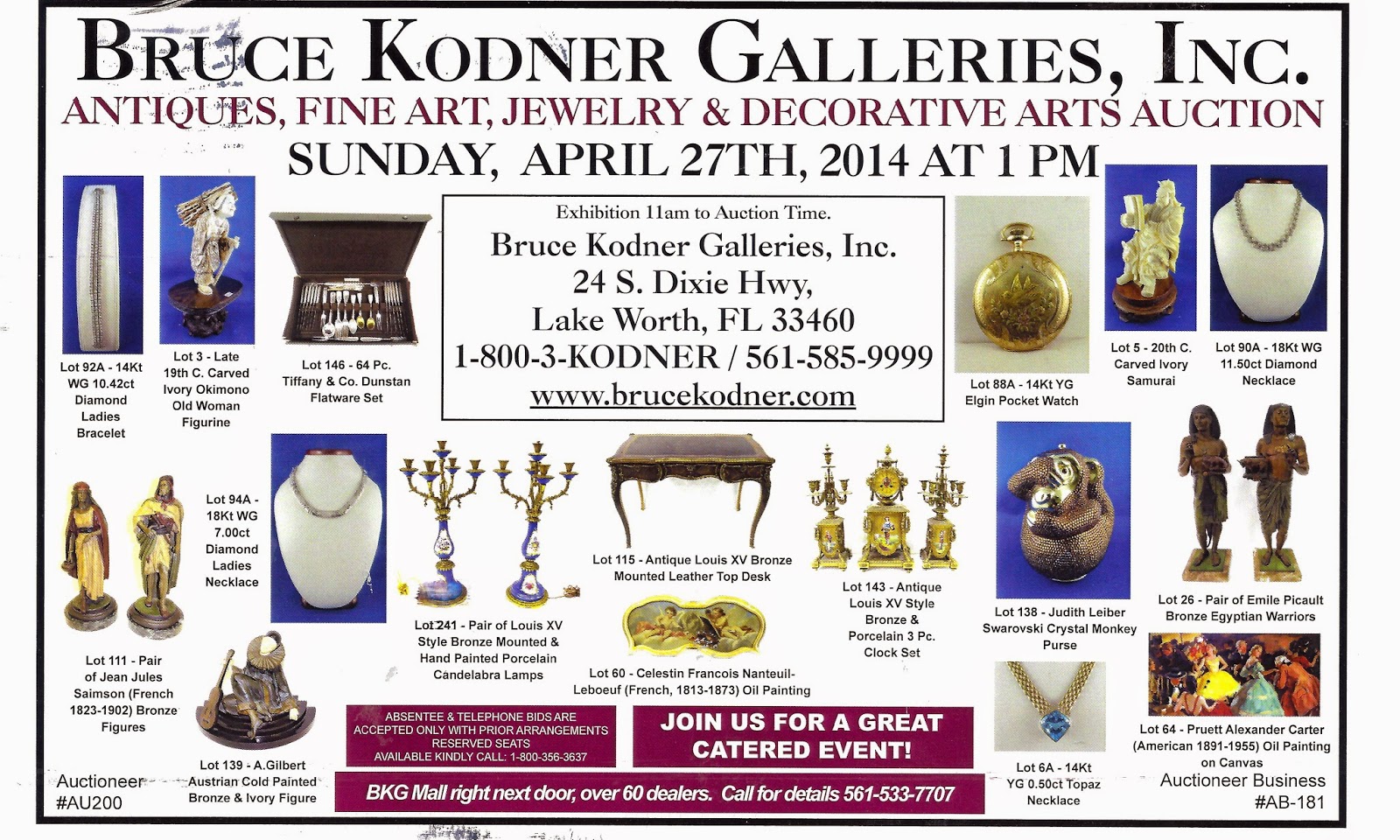 BRUCE KODNER AUCTION GALLERIES: April 2014