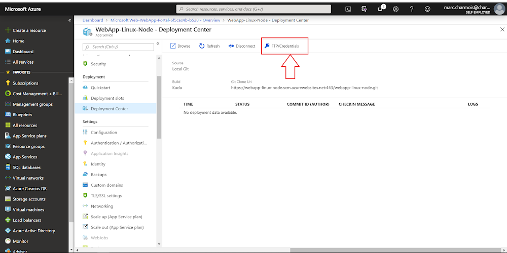 Azure And Co Build A Node Js Application And Deploy It Git Push To An Azure Linux Web App