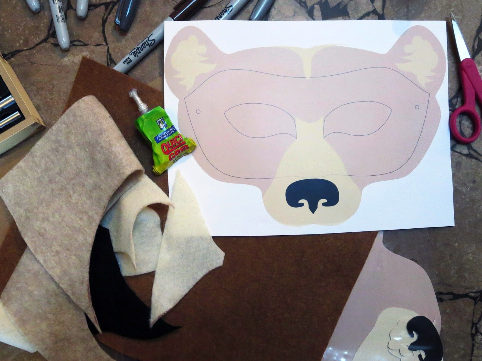 Wedding Felt Animal Masks