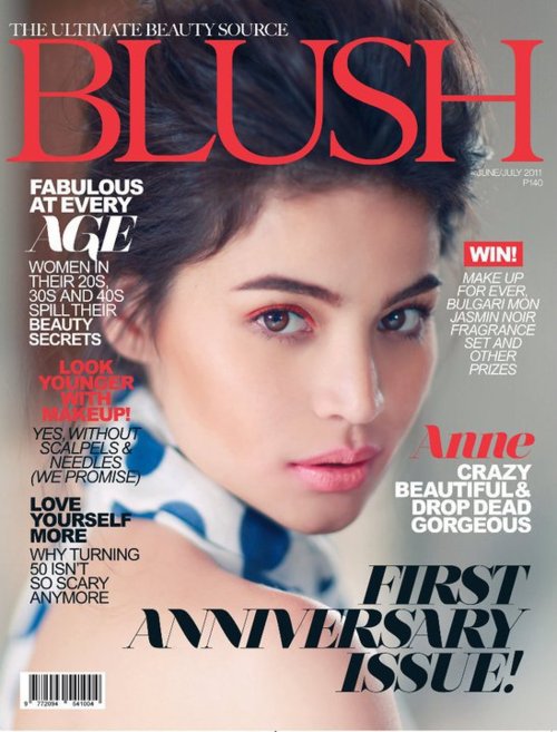 Anne Curtis covers Blush Magazine (June-July 2011 issue); BTS Photos ...