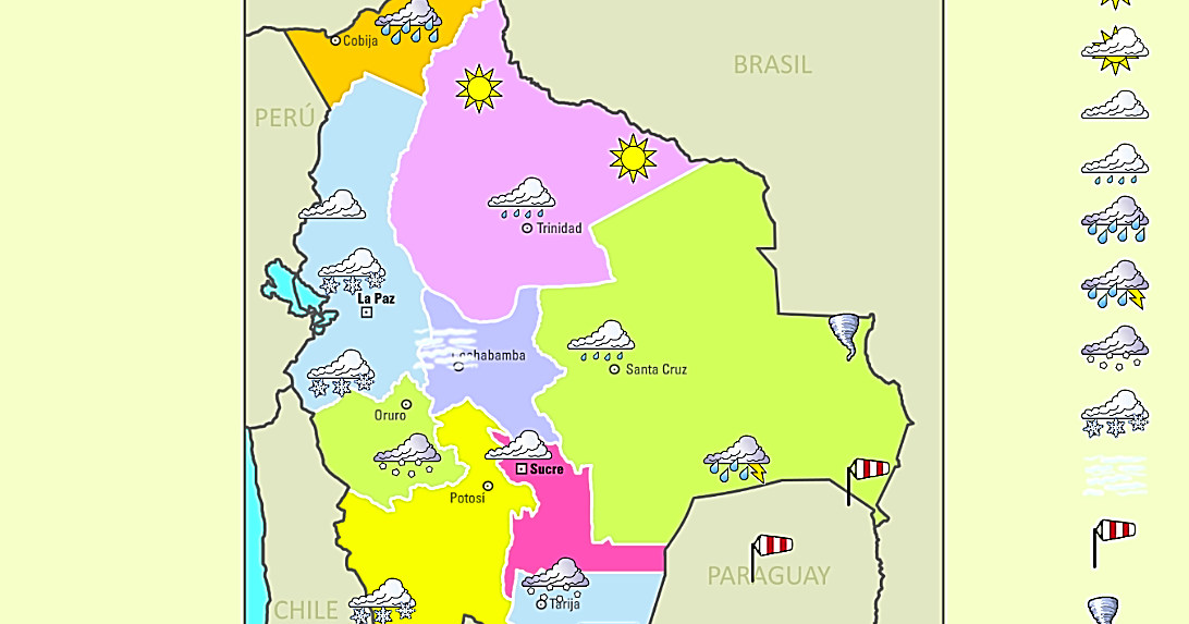 Me encanta escribir en español: El tiempo atmosférico en Bolivia.