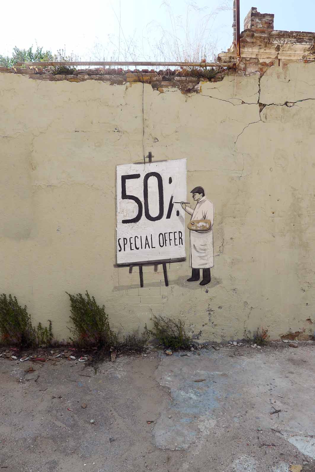 Escif New Street Pieces In Barcelona, Spain – StreetArtNews