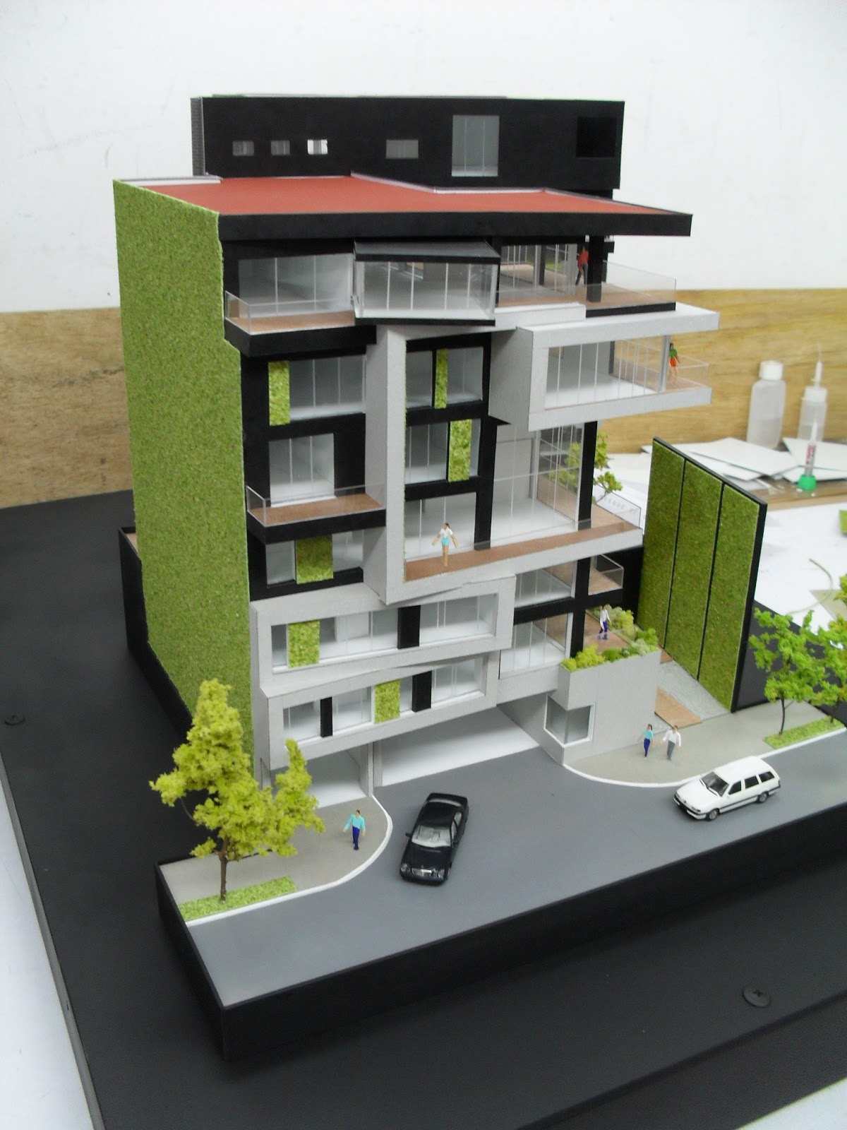 Maqueta de Edificio de Departamentos