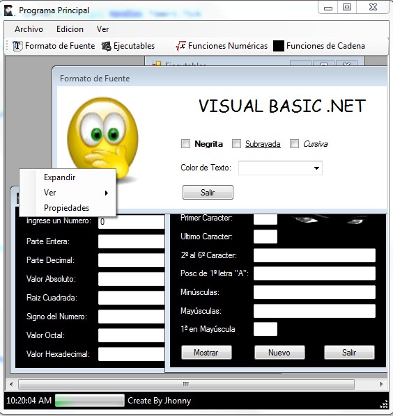 Ejercicios VisualBasic.net