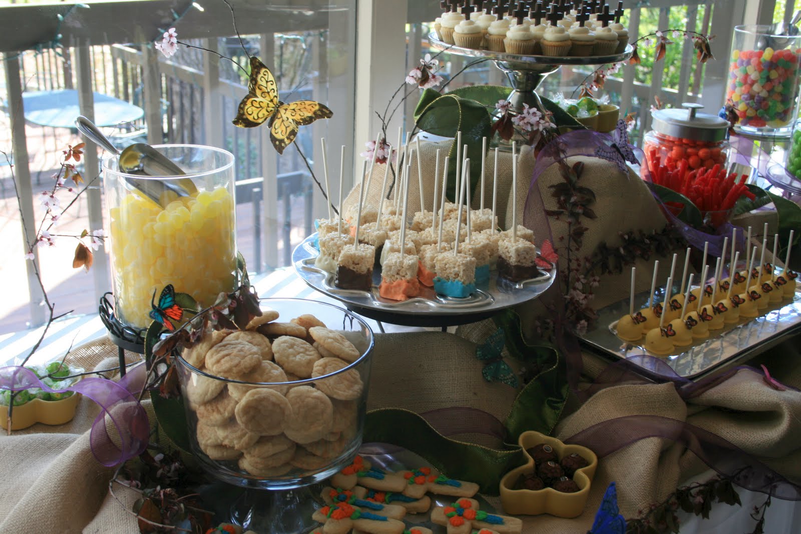 Share Dessert: First Communion Butterfly Dessert Bar