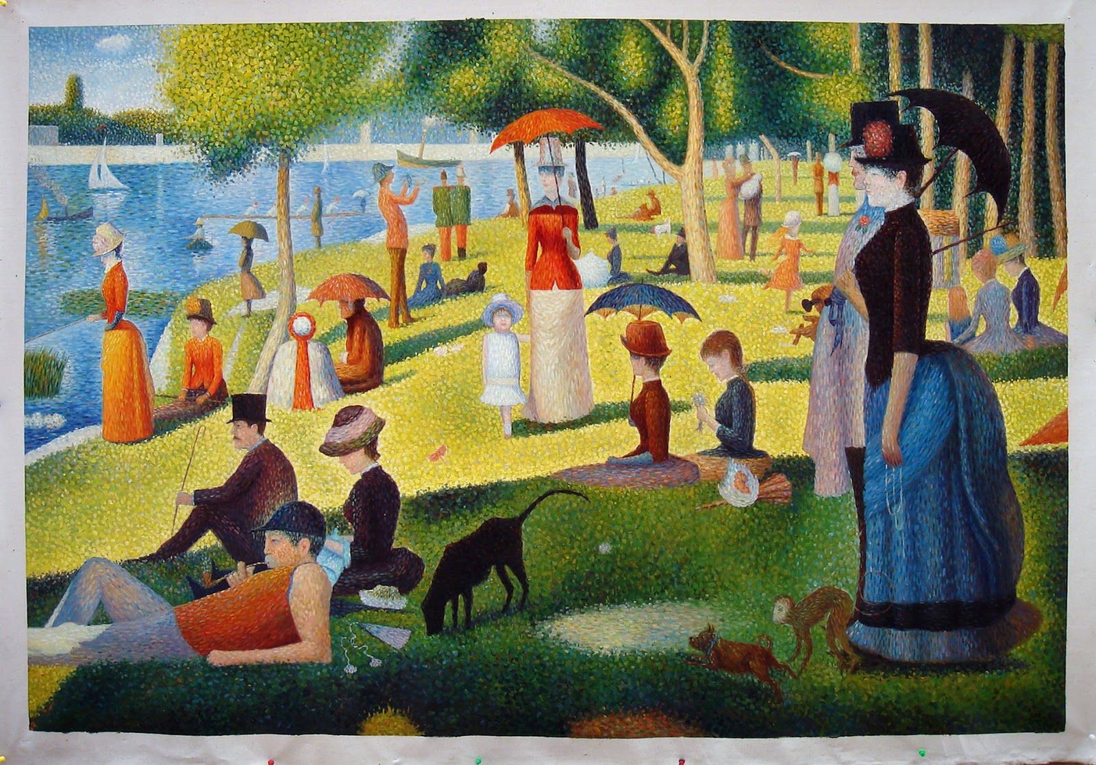 100 toes: Mommio: Art Class- Post Impressionists- Georges Seurat