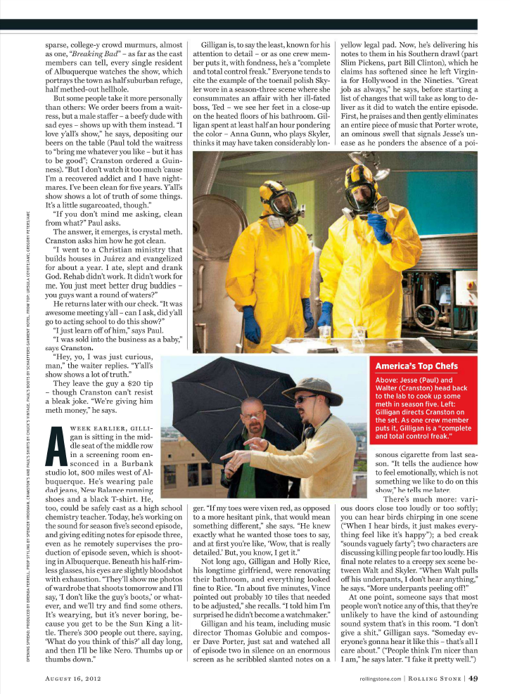 NWK to MIA: Breaking Bad's Aaron Paul and Bryan Cranston Cover Rolling ...