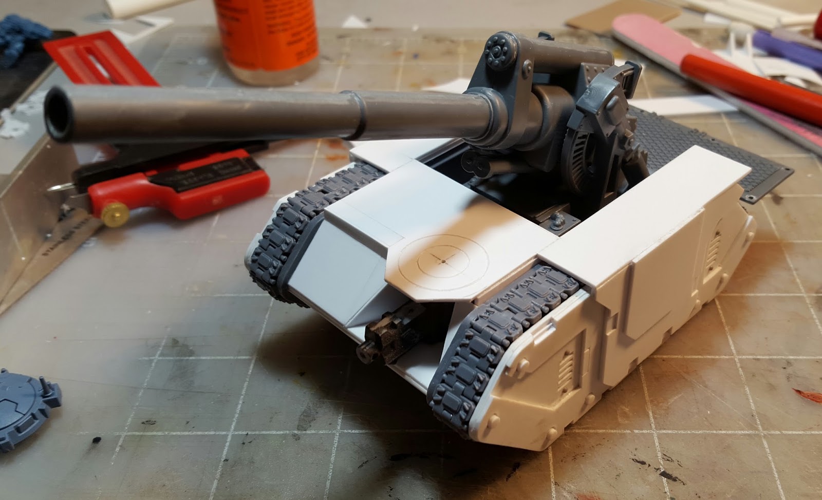 White Tanks Hobbies: WIP - Legion Basilisk/Medusa #1