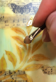 PaperArtsy: 2016 Topic 3 Encaustic Art {by Lin Brown}