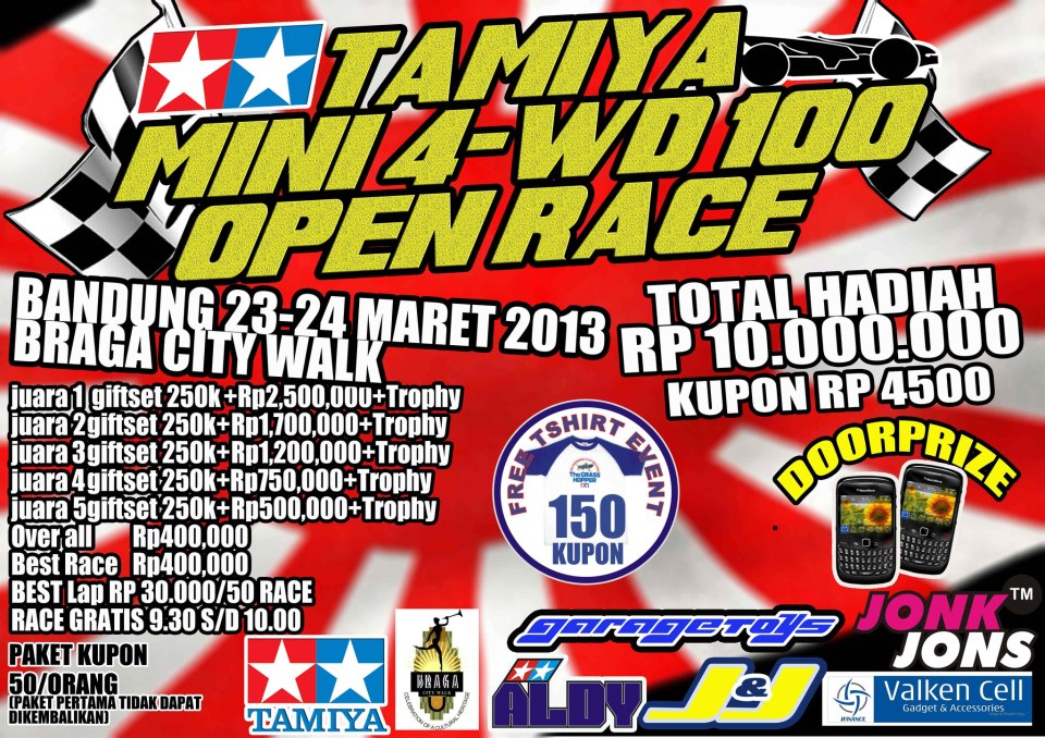 TAMIYA MINI 4WD 100 OPEN RACE - Track Tamiya Indonesia