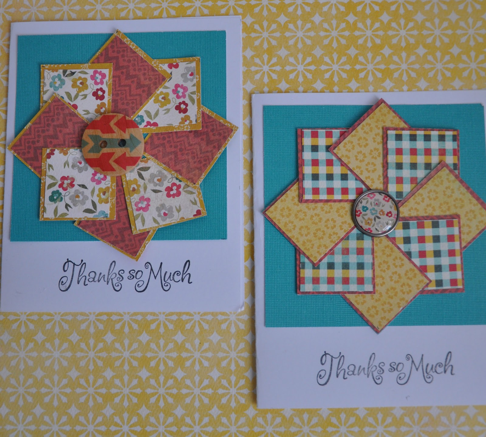 The Original Scrapbook USA: Pin Wheel Cards Using My Mind's Eye as seen ...