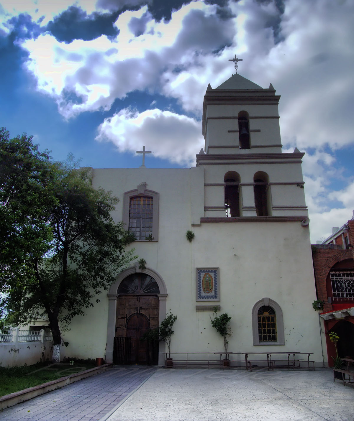 Monterrey, México: Antiguo Templo de Guadalupe en Gpe, Nuevo León