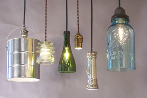 Lukens Design: Repurposed light fixtures are unique