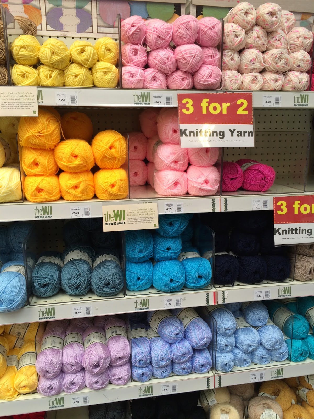 Confessions of an Oxfordshire stitcher: Hobbycraft visit: new W.I. yarns!