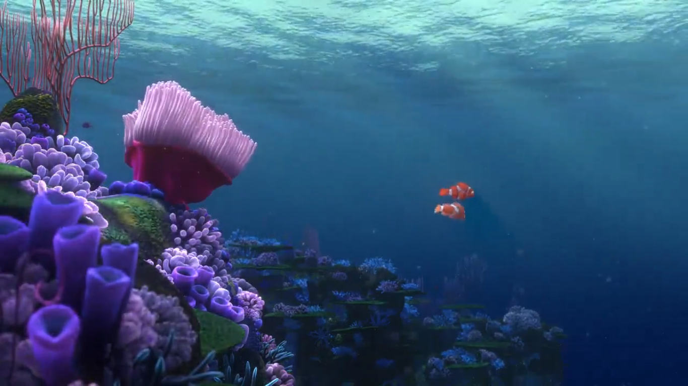 Finding Nemo Drop Off Scene