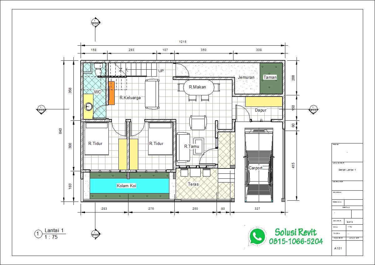 Belajar Revit - Contoh Desain Rumah Menggunakan Revit - 1 ~ Kursus ...