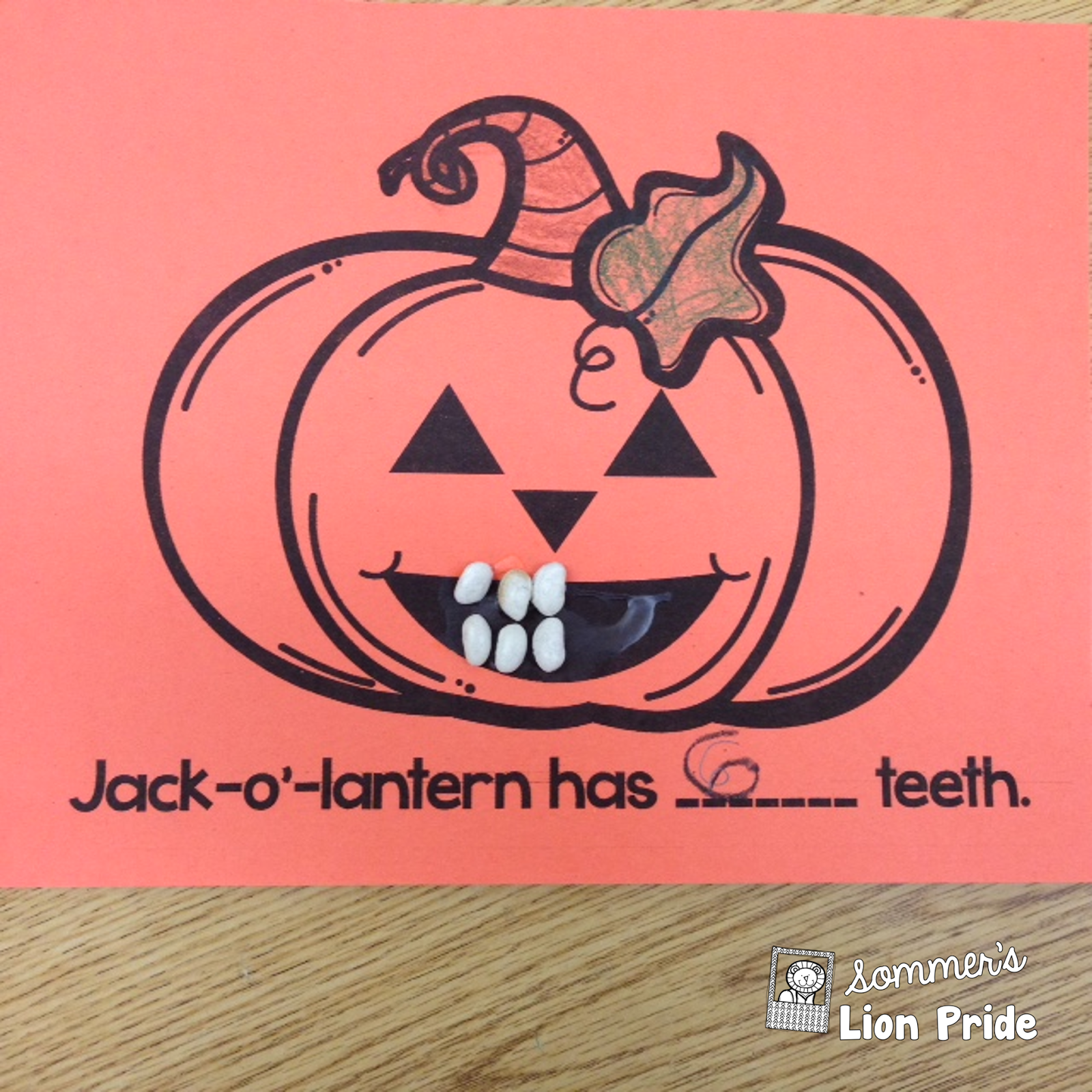 Jack-o'-lantern Counting Mathtivity