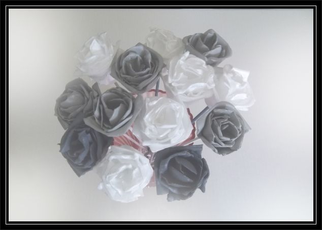 Flower Bouquet Made From Styrofoam Egg Cartons