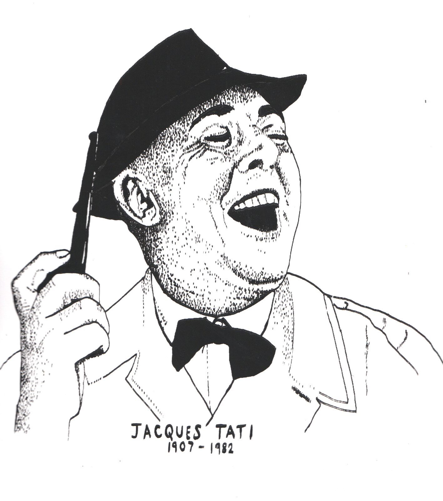 Caitlin Hinshelwood Portrait T-Shirts: Jacques Tati