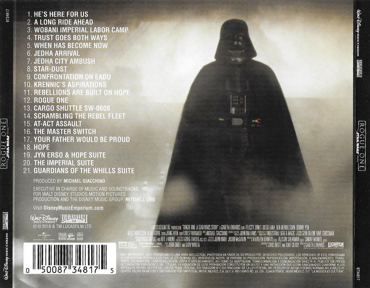 Dr Samuel Banda: Michael Giacchino - ROGUE ONE. A STAR WARS STORY ...