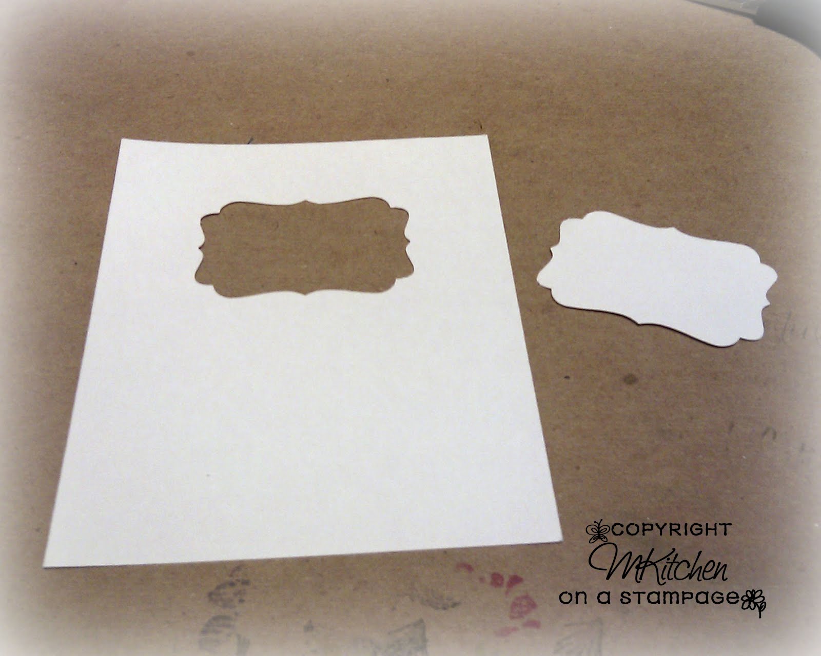 Technique Time Tuesday: Stamped Punch Window--First Ever Challenge!