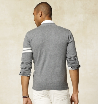 EMM (pronounced EdoubleM): RUGBY RL Pima Arm Stripes Cardigan
