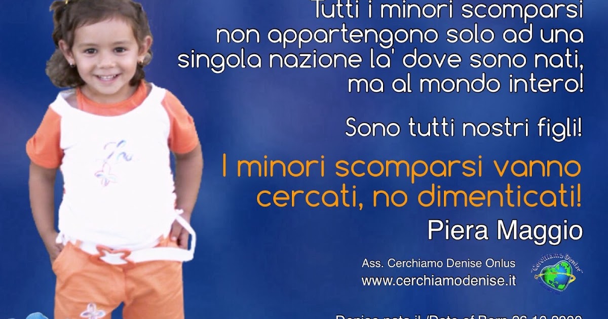 Blog di Informazione - Cerchiamo Denise www.cerchiamodenise.it ♥: 25 Maggio - GIORNATA MONDIALE ...