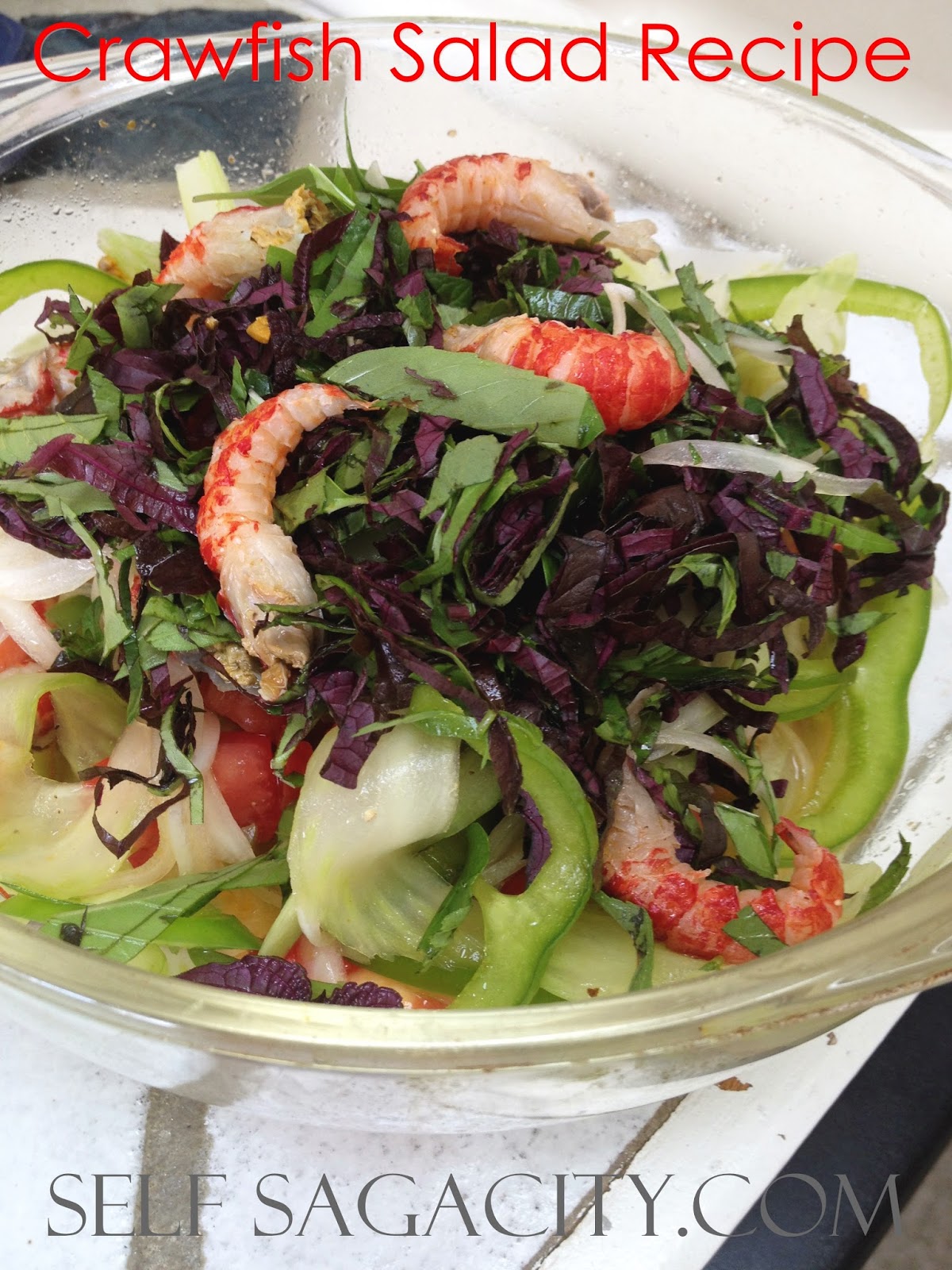 Boiled Crawfish Organic Salad Herb Recipe