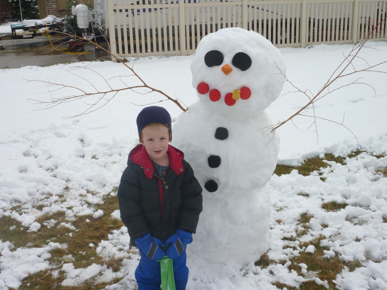 Brad & Holly Shafer Family: Spring Snowman