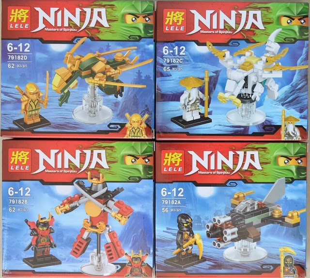 Brick Toys and all Sorts: LELE Ninjago with mini builds
