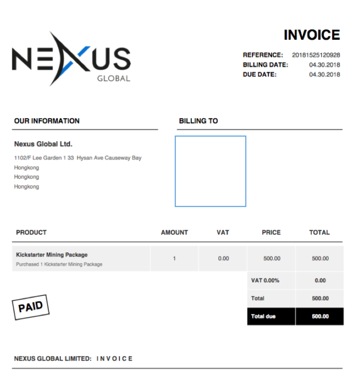 Awesome passive income : Nexus Global – New Dashboard!