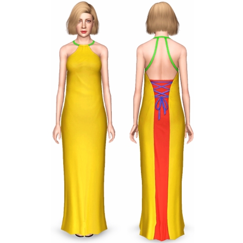 Long Halter Dress For EF