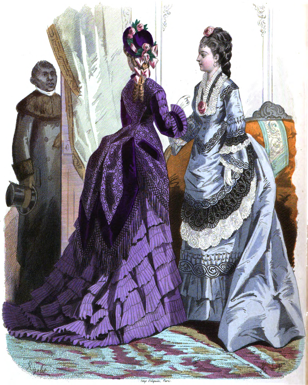 19th Century Historical Tidbits: 1875 Ladies Dresses