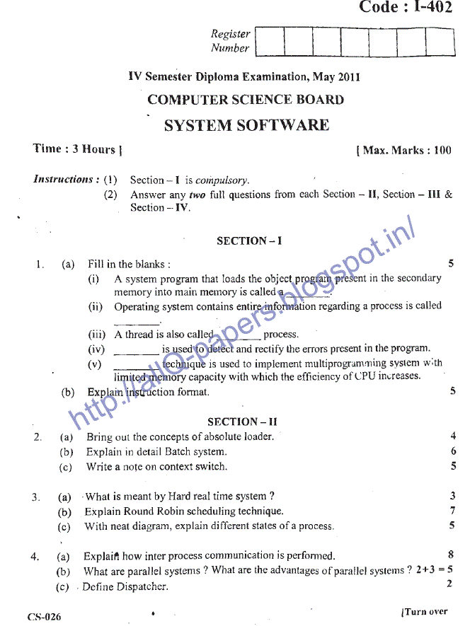 karnataka Polytechnic: IV Sem System Software I-402 11-May