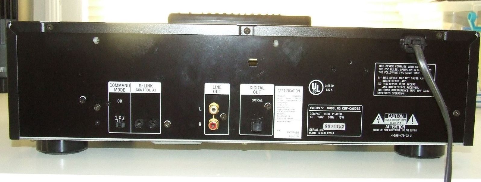 Sony CDP-CA80ES - CD Player | AudioBaza