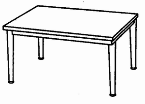 Sekitar Kawasan Sekolah: Gambar Outline_Benda_Perabot